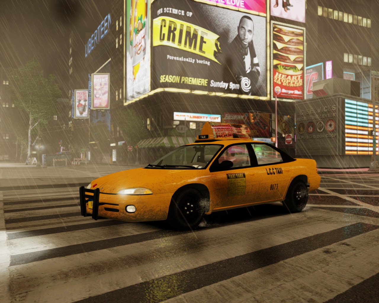 Dodge Intrepid 1993 Taxi v1.0 скачать для GTA 4