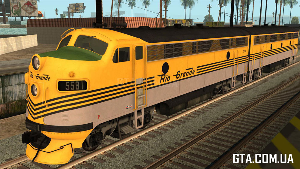 Пассажирский локомотив EMD F7 D&RGW скачать для GTA: San Andreas