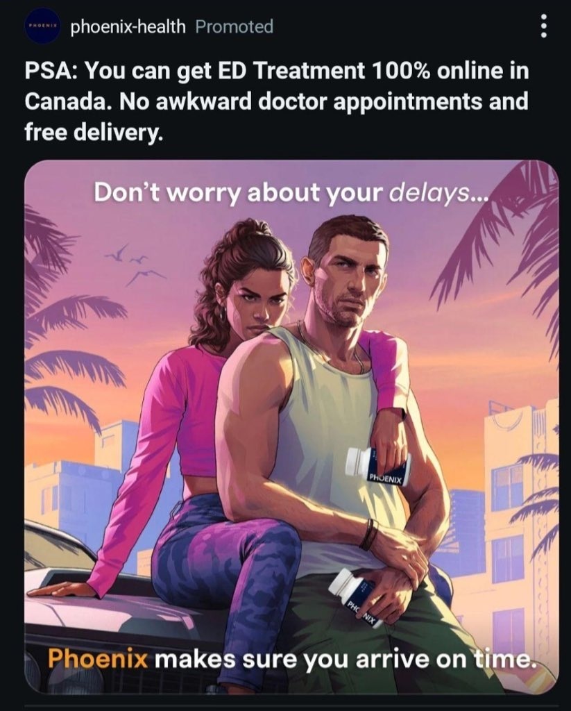 Viagra Advertised Using GTA 6
