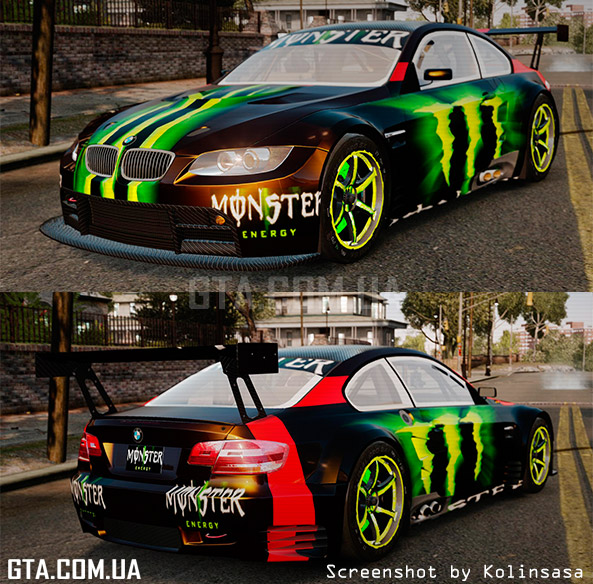 BMW M3 Monster Energy скачать для GTA 4