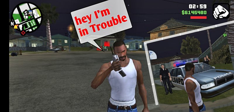 Call the Cops скачать для GTA: San Andreas на Андроид