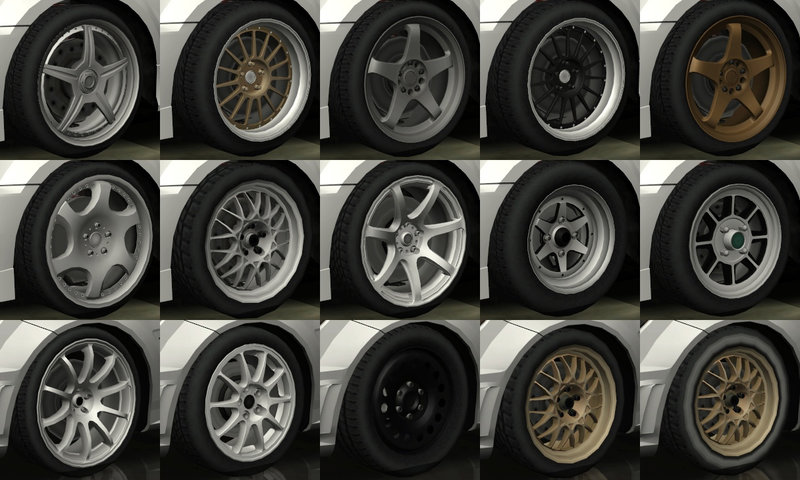 Low Poly Non SA-styled Rim Pack скачать для GTA: San Andreas