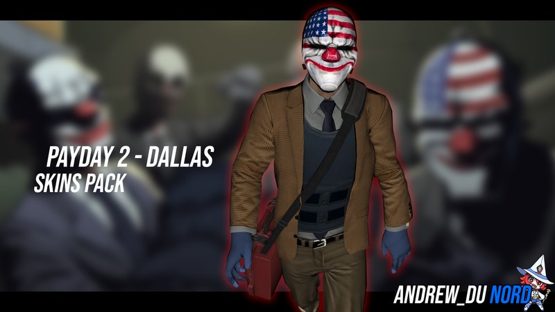 PAYDAY 2 - Dallas HD Skin Pack скачать для GTA: San Andreas