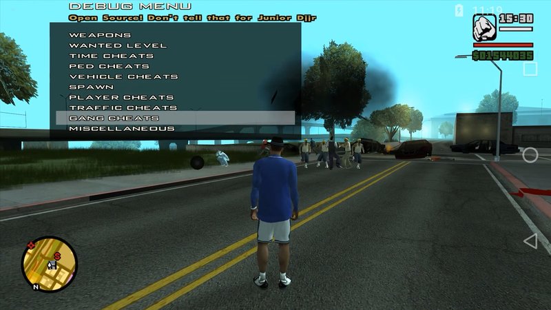 Debug Menu скачать для GTA: San Andreas