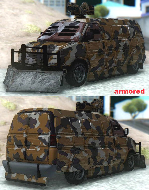 Vapid Speedo Custom & Armored скачать для GTA: San Andreas на Андроид