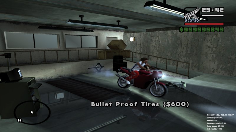 Bike Modification Garage Mod скачать для GTA: San Andreas