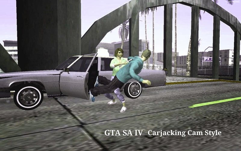 GTA SA IV Carjacking Camera Style скачать для GTA: San Andreas