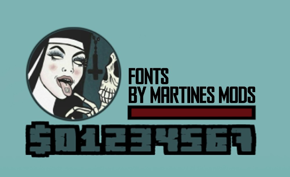 Fonts by Martines Mods скачать для SA-MP