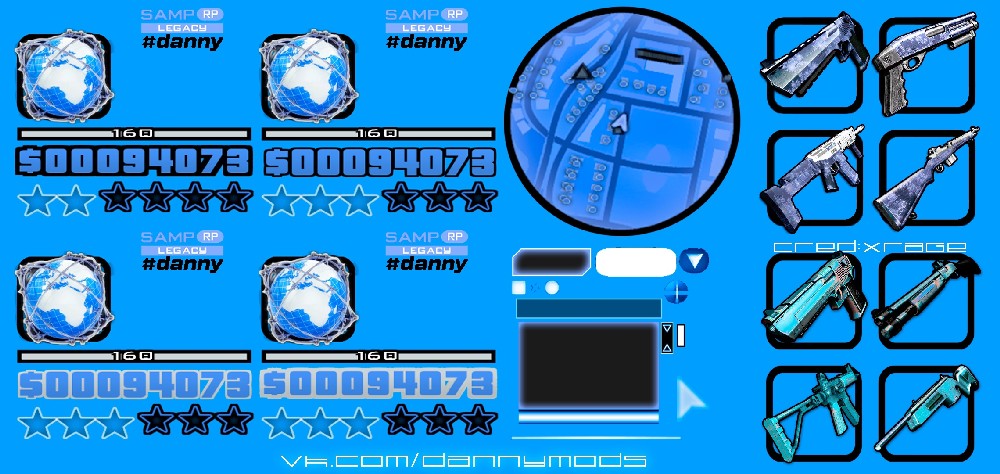 Hud pack by Danny Mods скачать для SA-MP