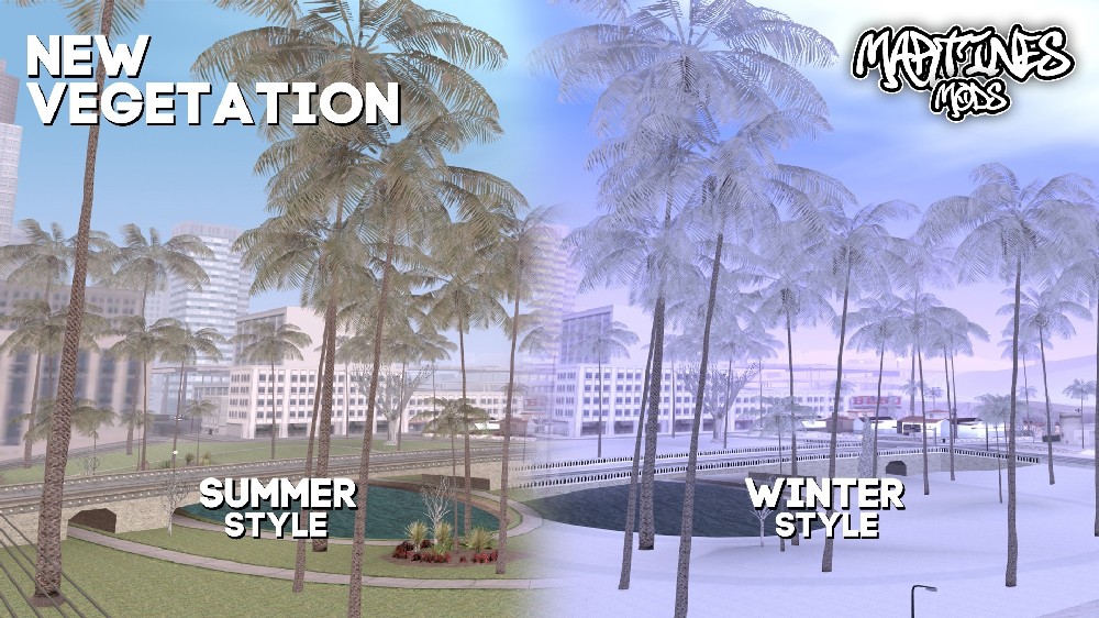 Vegetation Pack by Martines Mods скачать для SA-MP