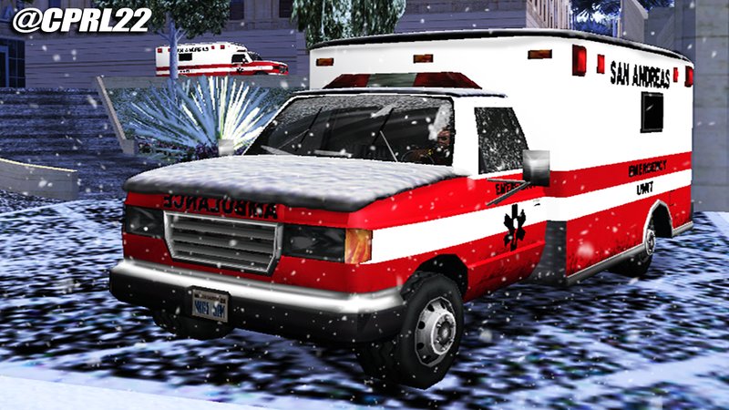 Winter Ambulance Mod скачать для GTA: San Andreas