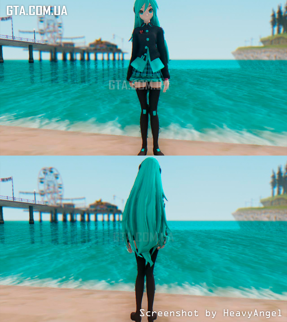 Miku Hatsune MMD скачать для GTA: San Andreas
