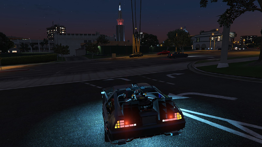 Back To The Future Delorean Time Machine (beta) v0.2 скачать для GTA 5