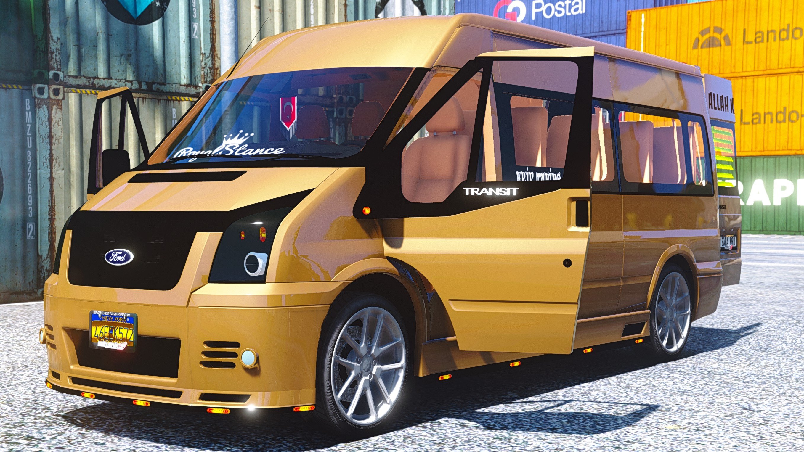 Ford Transit (Add-On / Replace) v1.4 скачать для GTA 5