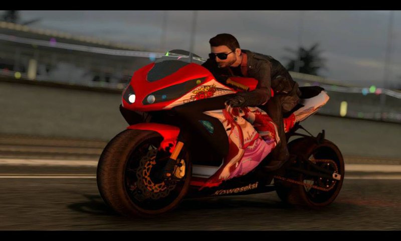 Kawasaki Ninja FI Custom Rias Gremory Itansha скачать для GTA: San Andreas