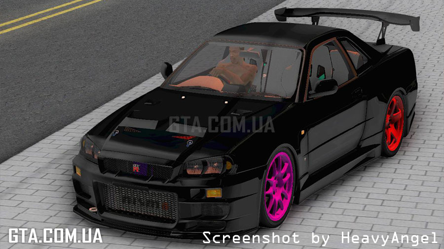 Nissan Skyline GT-R r34 V-Spec II 2002 Drift Version скачать для GTA ...
