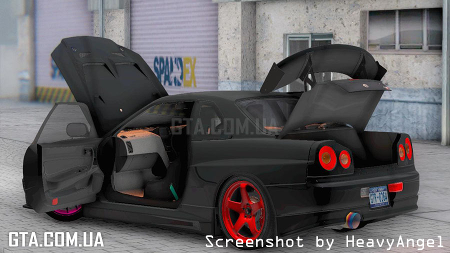 Nissan Skyline GT-R r34 V-Spec II 2002 Drift Version скачать для GTA ...