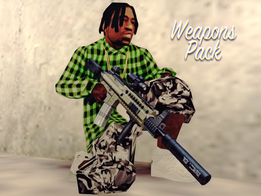 HD Weapons Pack 2016 скачать для GTA: San Andreas