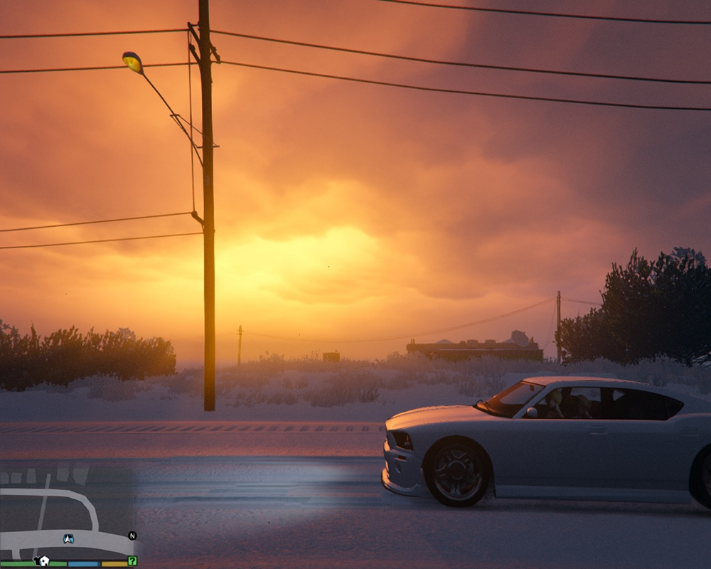 Snowy Weather Mod v1.0 скачать для GTA 5
