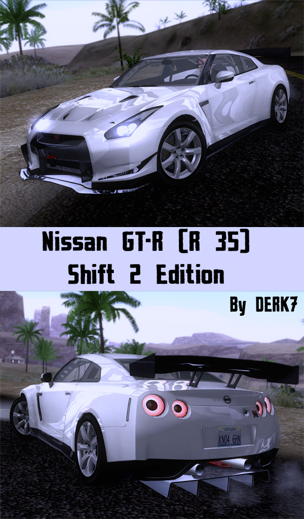 2008 Nissan GT-R (R35) Shift 2 Edition скачать для GTA: San Andreas