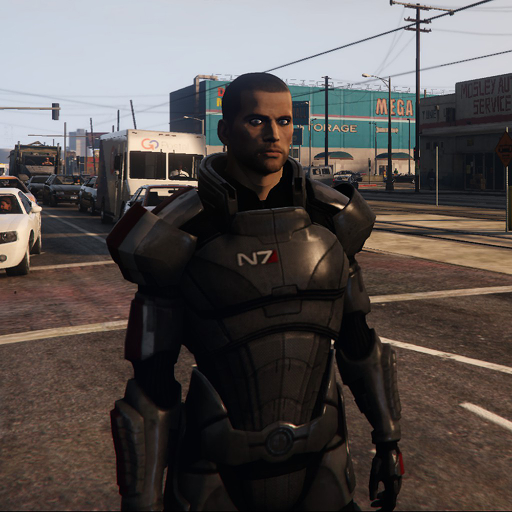 Commander Shepard (ME:3) v1.1 скачать для GTA 5
