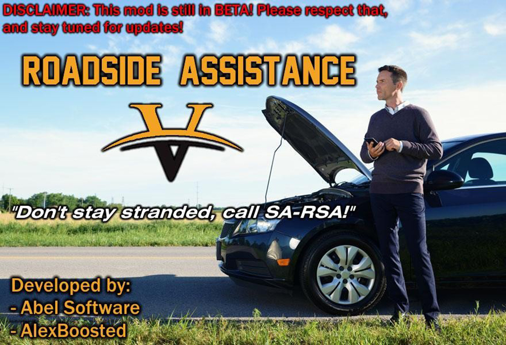 Roadside Assistance V v0.3.1 скачать для GTA 5